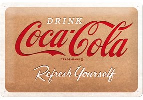 Postershop Plechová cedule: Coca-Cola Cardboard Logo - 20x30 cm