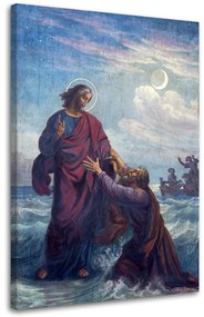 Gario Obraz na plátně Tající se sv. Petr a Ježíš, Vídeň Rozměry: 40 x 60 cm