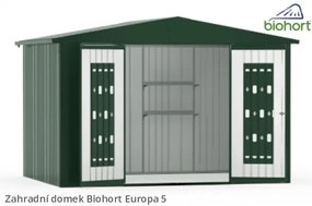 Biohort Zahradní domek EUROPA 5 Barva: tmavě zelená