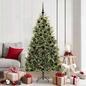 Umělý sklopný vánoční stromeček s kužely Zelená 180 cm 3395090