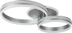 Rabalux Stříbrné stropní LED svítidlo Avalon 650mm 50W 2229
