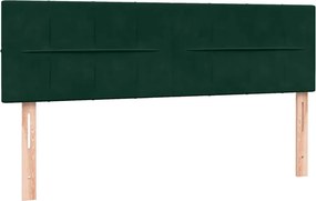 Box spring postel s matrací tmavě zelená 160x220 cm samet 3317574