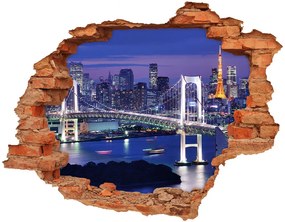 Wallmuralia Fototapeta díra na zeď 3D Most v Tokiu 90x70 cm
