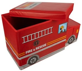 Kruzzel 22489 Box na hračky hasičské auto 53 x 26 x 31,5 cm