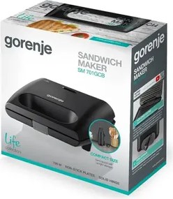 Gorenje SM701GCB černá / Sendvičovač / 700 W