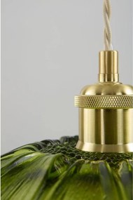 Zelené/ve zlaté barvě skleněné závěsné svítidlo ø 30 cm Nugget – Jotex