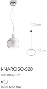 Moderní závěsné svítidlo  Faneurope I-NARCISO-S20