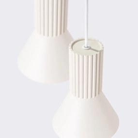 Sollux Lighting Závěsná lampa ESTRIA 3P béžová