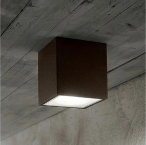 Ideal Lux - Venkovní bodové svítidlo TECHO 1xGU10/20W/230V 9x9 cm IP54 hnědá