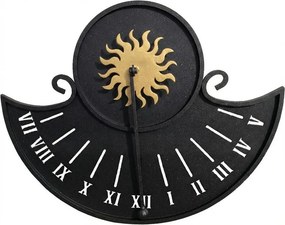 Velké sluneční hodiny SOLE03XL - 130x106 cm z masivního kovu