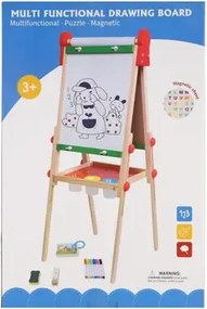 TEDDIES Tabule oboustranná / Dřevěná / Magnetická a křídová / 35x43 cm