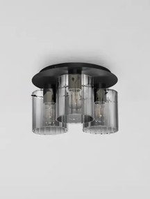 Černo designové stropní svítidlo Mirbi