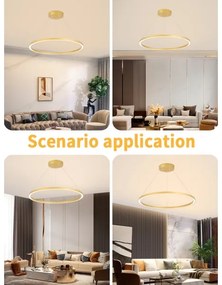 Immax NEO 07159-G80 - LED Stmívatelný lustr FINO LED/60W/230V Tuya zlatá + DO