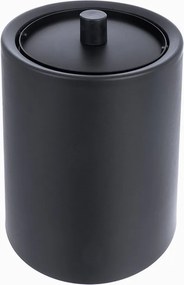 Černý plastový odpadkový koš 6 l – Orion