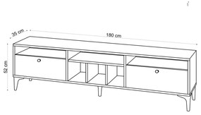 TV stolek/skříňka Rob (Dub). 1072362