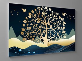 Liox Obraz zlatý strom přání Rozměr: 100 x 65 cm