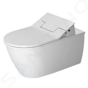 DURAVIT - Darling New Závěsné WC pro bidetové sedátko SensoWash, WonderGliss, bílá (25445900001)