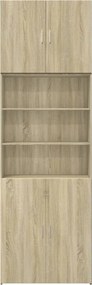 Skříň highboard dub sonoma 80 x 42,5 x 249 cm kompozitní dřevo 3281359