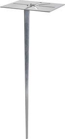 Venkovní lampa černá s hrotem do země a kabelovou průchodkou 50 cm IP44 - Solo Deluxe