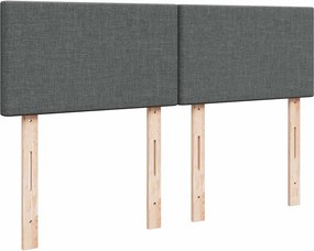 Box spring postel s matrací tmavě šedá 160x200 cm textil 3287501