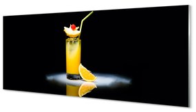 akrylový obraz orange koktejl 120x60 cm