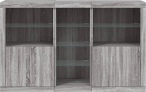 Příborník s LED osvětlením šedý sonoma 162 x 37 x 100 cm 3209175