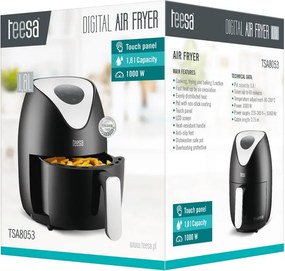 Fritéza horkovzdušná TEESA DIGITAL AIR FRYER TSA8053, 1,8L, 1000W