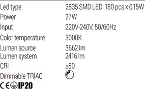 Světla a lustry REDO GROUP Redo Orbit LED lustr na lanku 01-3833 27W 3000K 40 cm bílé