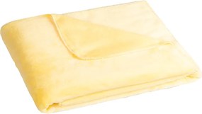 Bellatex Přikrývka Korall micro Žlutá 100x150 cm