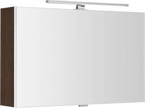 Sapho Cloe - Zrcadlová skříňka s LED osvětlením 80x50x18 cm, borovice rustik CE080-0016
