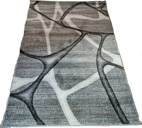 HU Šedý abstraktní koberec Rio 815A-D.grey-L.grey Rozměr: 60x100 cm