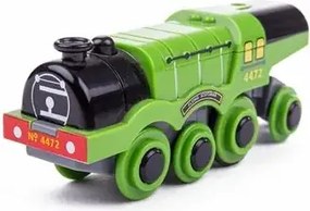 Bigjigs Rail Elektrická lokomotiva Flying Scotsman zelená / od 3 let