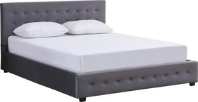 Postel MINDY s úložným prostorem, 160x200, šedá Kondela 0000399607