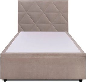 Postel Fro Caro 120x200 s roštem, úložným prostorem Mono 233, béž