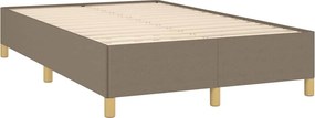 Rám postele bez matrací taupe 120x190 cm textil 3269642