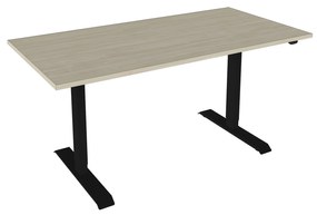 NOBL Dynamic Elektr. nastavitelný polohovací stůl 160x80 Dynamic Dekor stolové desky: akát, Barva podnože: černá