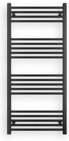 Erga Puerto, topné těleso 1300x600 mm, 620W, černá matná, ERG-LAV-GRZE-BK-60130