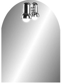 Zrcadlo s LED osvětlením Solo, 60 × 40 cm