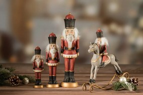 VÁNOČNÍ DEKORAČNÍ FIGURKA NUTCRACKER 18CM VÍCEBAREVNÁ