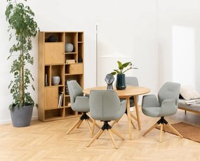 ACTONA GROUP Jídelní židle AURA s dřevěnou podstavou šedá 0000089813