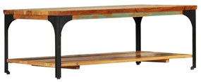 vidaXL Konferenční stolek s policí 100 x 60 x 35 cm recyklovaný masiv