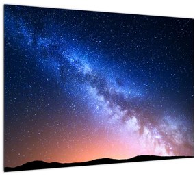 Skleněný obraz - Noční krásy hvěžd (70x50 cm)