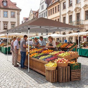 Costway Zimní odolný altán s UV ochranou 50+ a taška, vodotěsný skládací altán