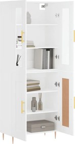 Skříň highboard bílá 69,5 x 34 x 180 cm kompozitní dřevo 3198329