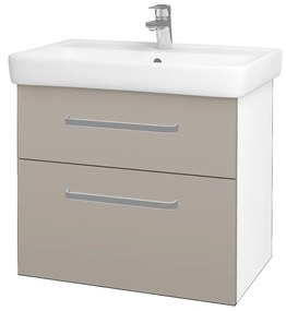 Dřevojas Koupelnová skříň Q MAX SZZ2 70 Varianta: N01 Bílá lesk / Úchytka T01 / L01 Bílá vysoký lesk