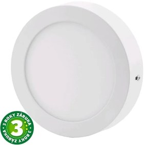 Prémiový přisazený LED panel 12W 950lm, denní, kruhový, 3 roky