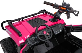 Ramiz Elektrická bugina PROSPECTOR STRONG pro děti růžová + pohon 4x4 + dálkové ovládání
