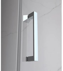BPS-koupelny Pětiúhelníkový sprchový kout HYD-PK10C 100x100 cm chrom/transparent + vanička HYD-PSV-ST08C černá