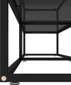 TV stolek černý 200 x 40 x 40,5 cm tvrzené sklo 331727