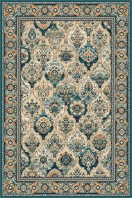 Kusový koberec vlněný Agnella Isfahan Forenza Smaragdový Zelený Rozměr: 133x180 cm